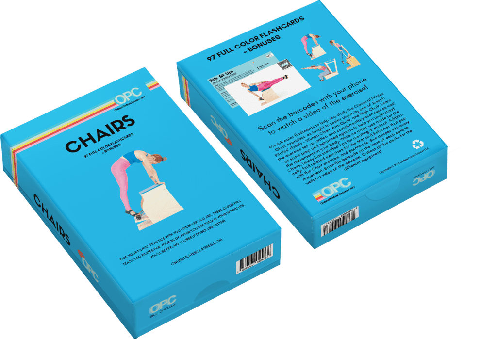 Pilates Flashcards for Mat Reformer Cadillac Chairs Barrels