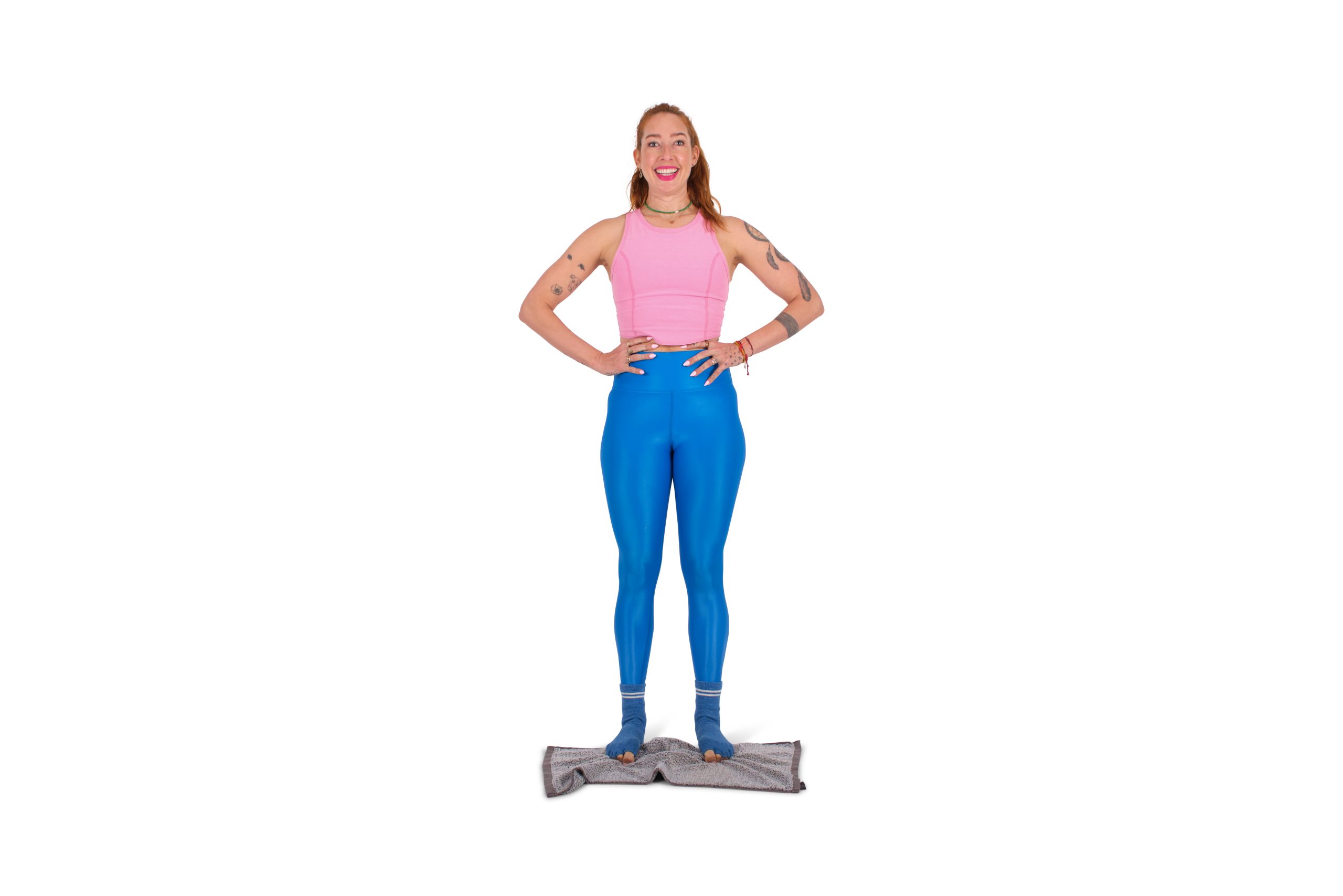 PilatesTwo Feet Towel: Online Pilates Towel Exercise